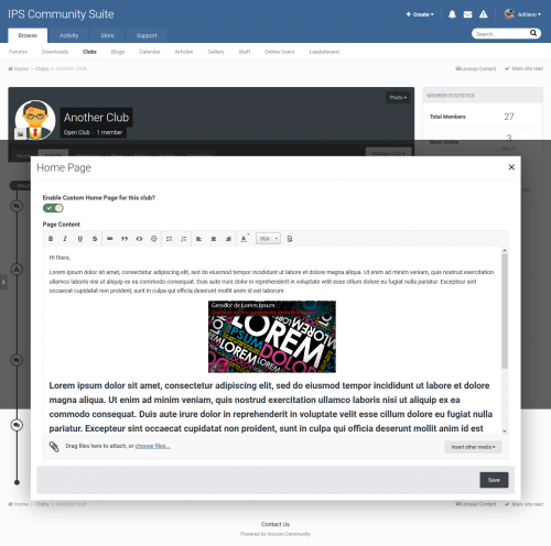 Clubs Enhancements - IPS Community Suite 4.2 - WebFlake