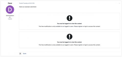 Restrict Code - Applications and Plugins - WebFlake Restrict Code - Applications and Plugins - WebFlake