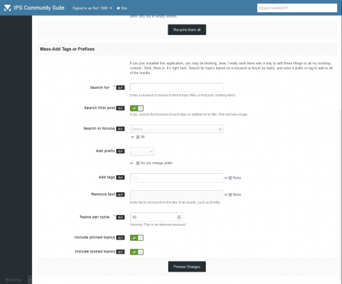 Advanced Tags & Prefixes - Applications and Plugins - WebFlake